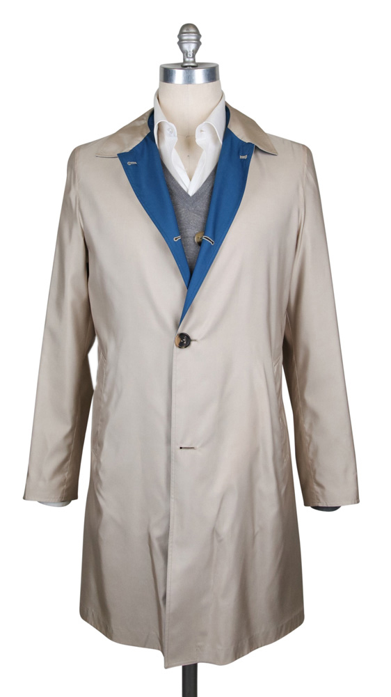 Kiton Beige Reversible Raincoat - (COATX10) | eBay